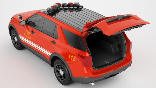 Fire Department SUV Generic 01 model - TurboSquid 1756820