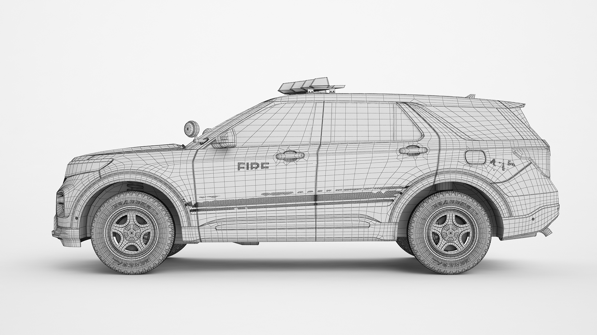 Fire Department SUV Generic 01 Model - TurboSquid 1756820