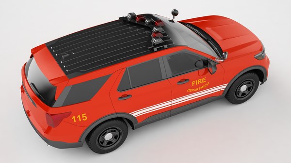 Fire Department SUV Generic 01 model - TurboSquid 1756820
