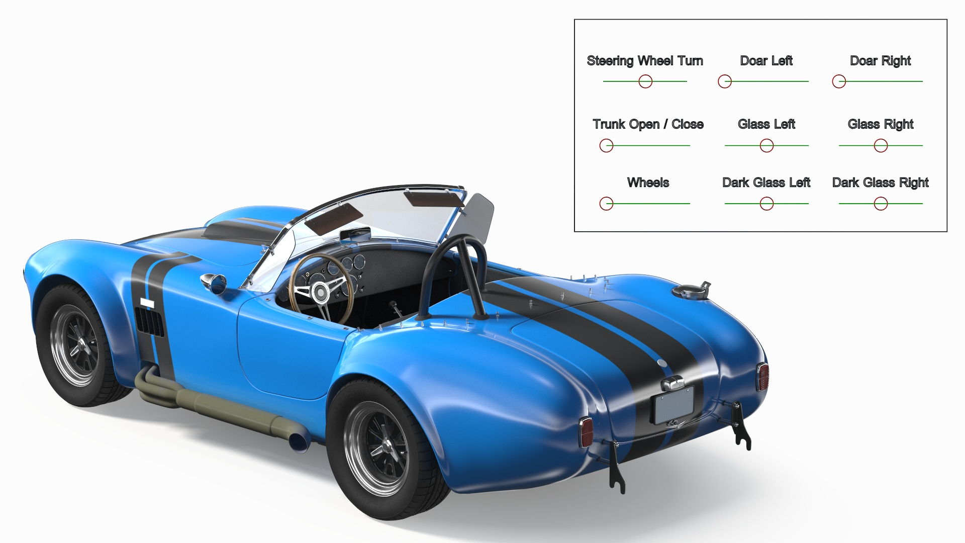 3D Retro Racing Car Rigged Model - TurboSquid 2279340