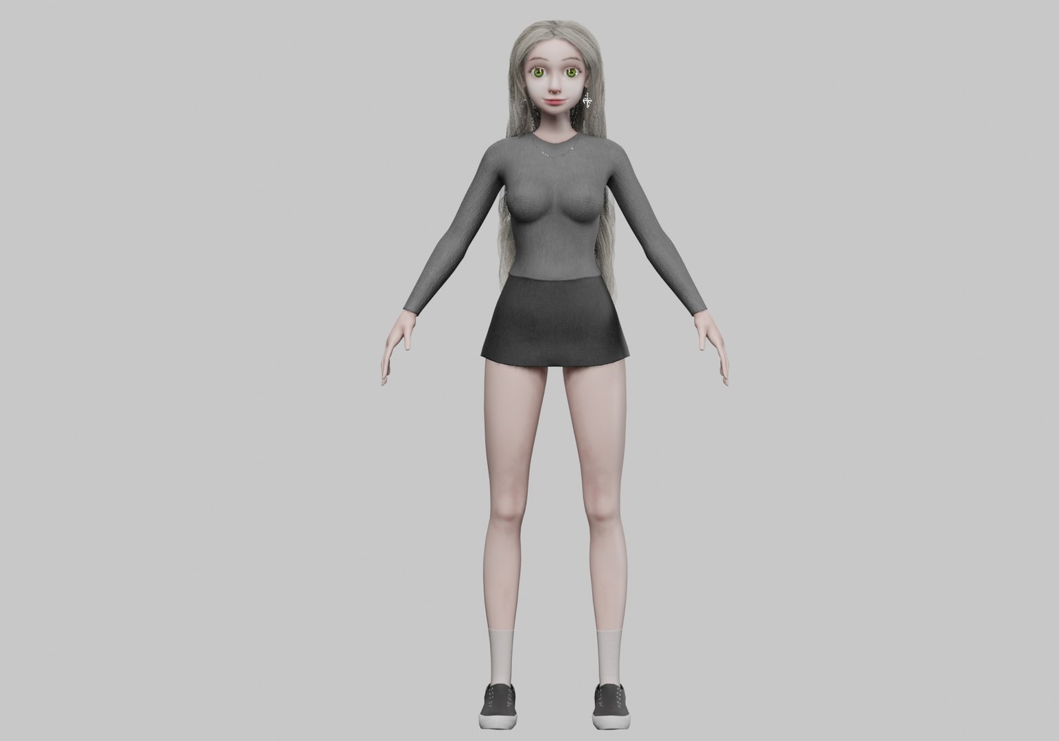 Pretty Cute Woman V39928 3D Model - TurboSquid 2268219