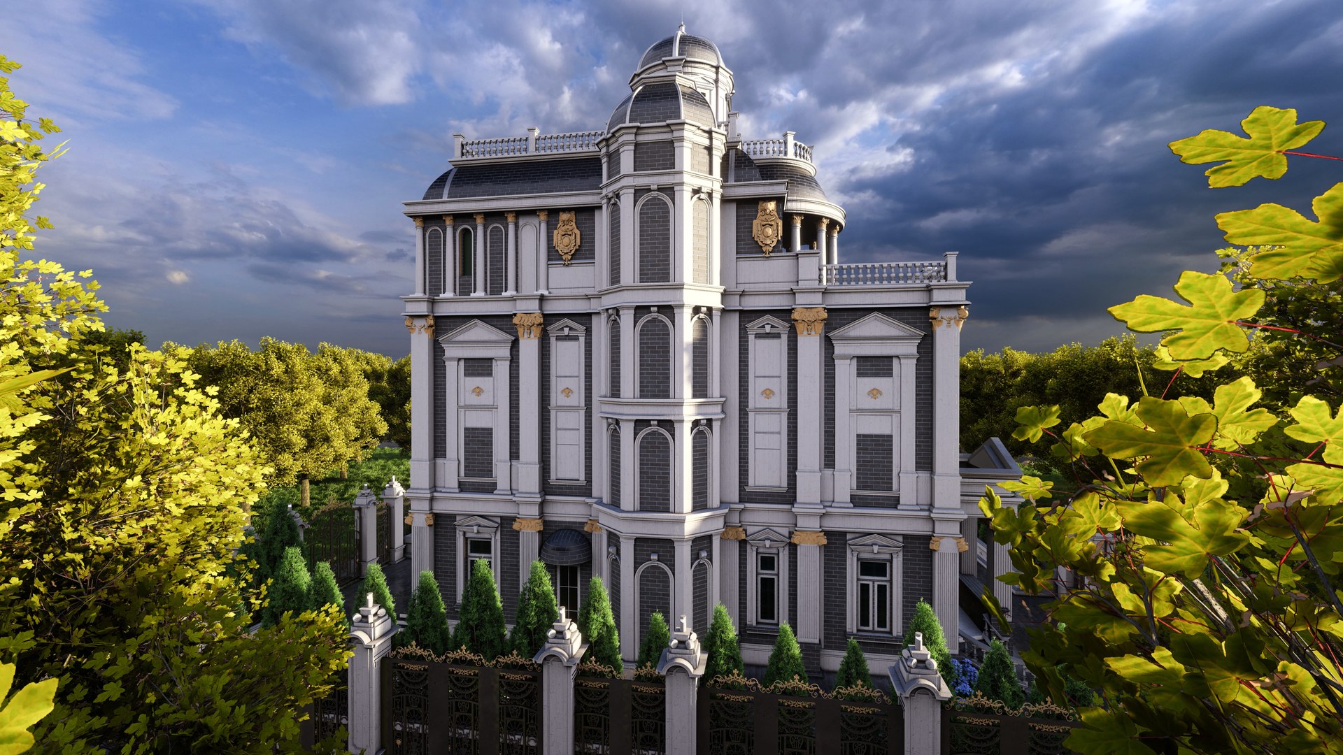 Villa Design 3D Model - TurboSquid 2239503