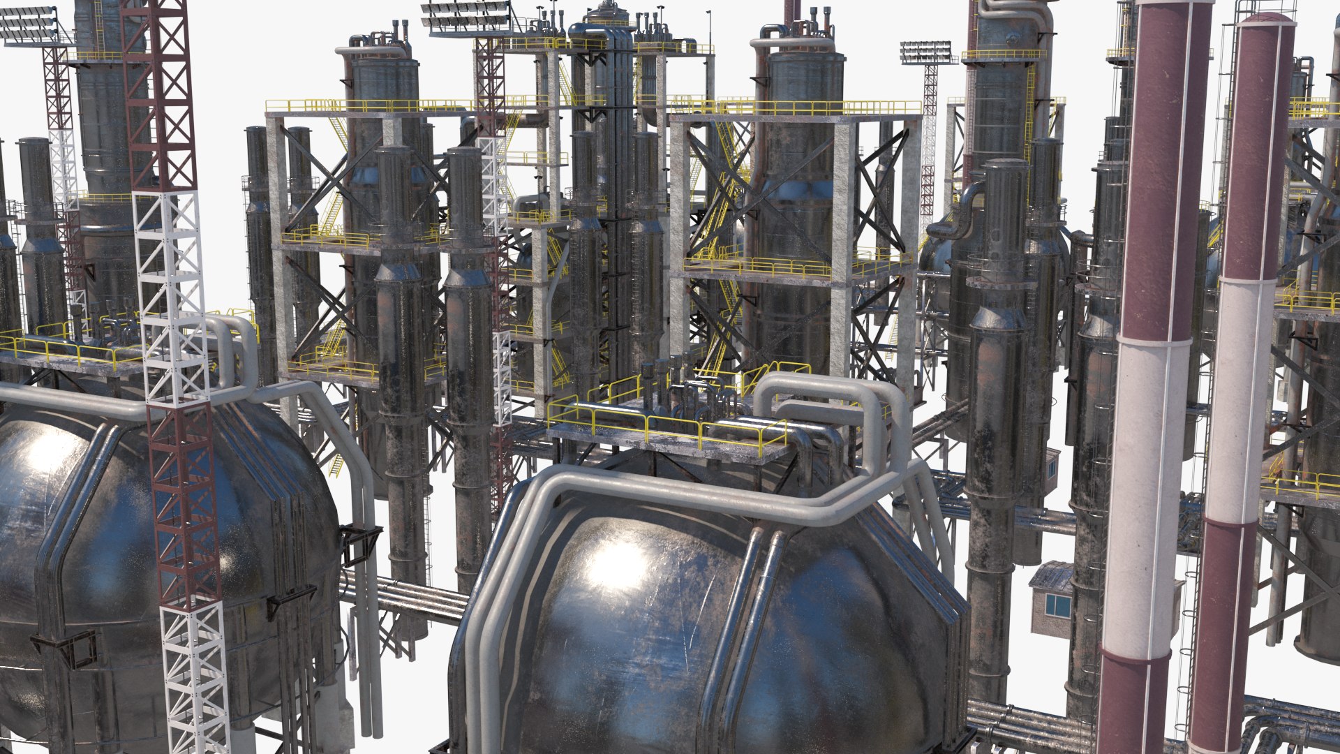 3D Model Nuclear Refinery Big - TurboSquid 1542082