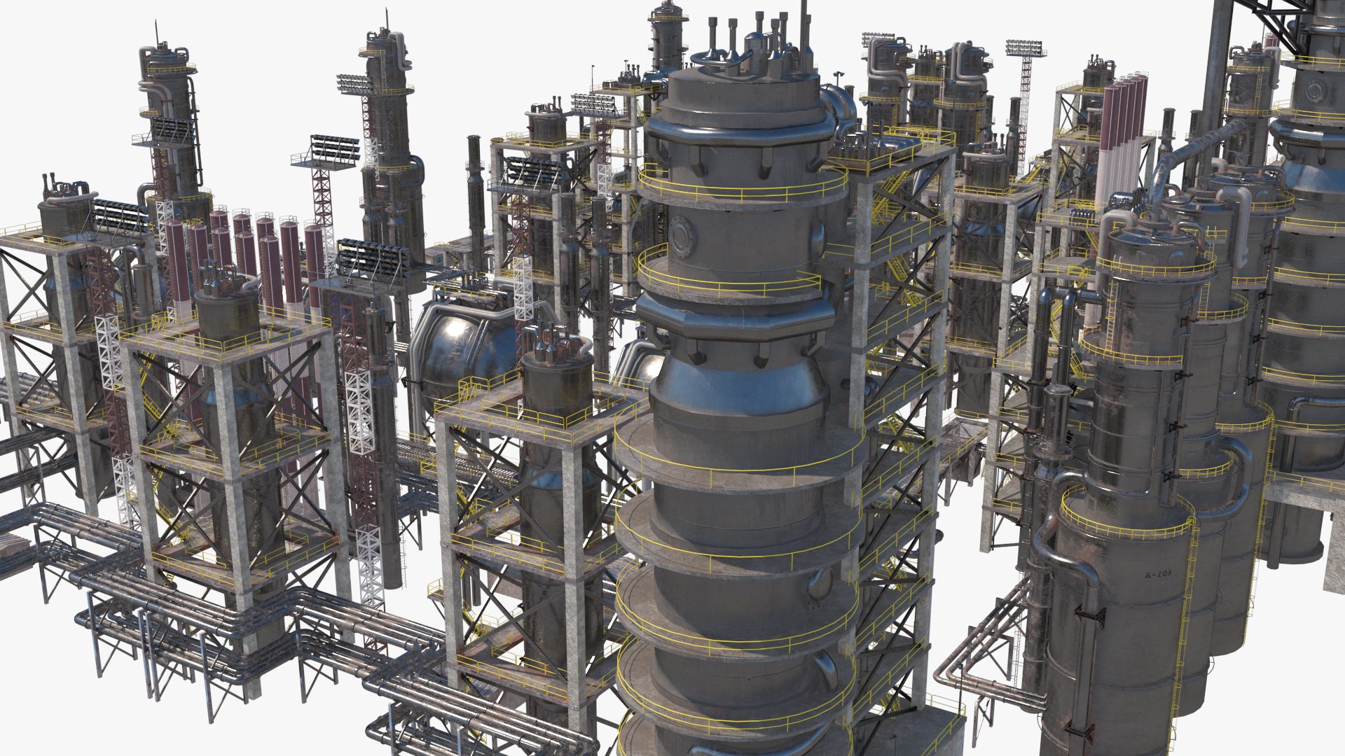 3D Model Nuclear Refinery Big - TurboSquid 1542082
