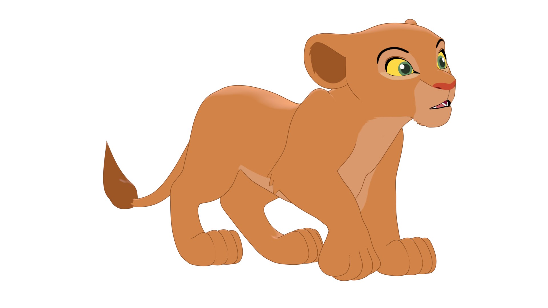 Nala Lion Cub 3D - TurboSquid 2102156