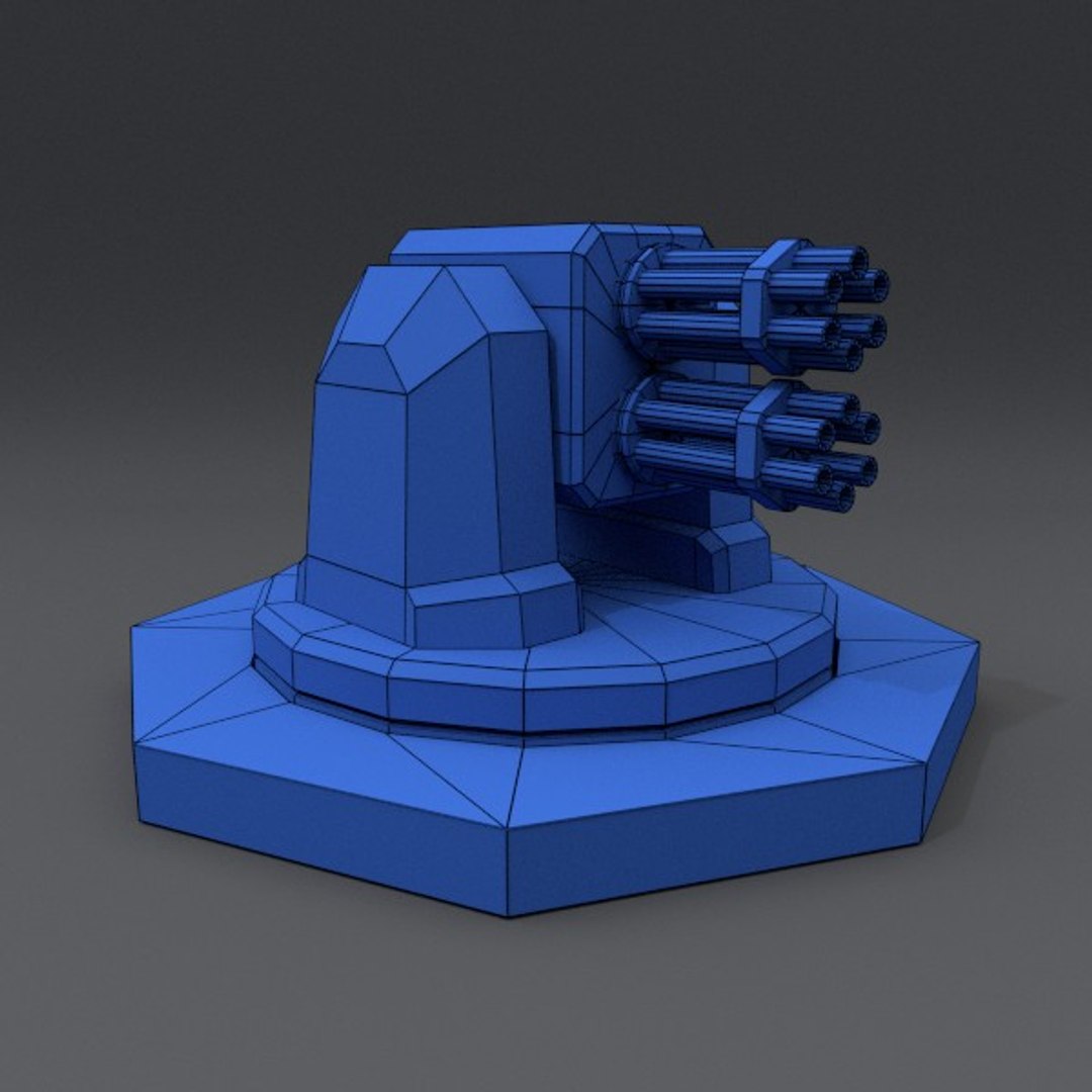 Maya Scifi Turret