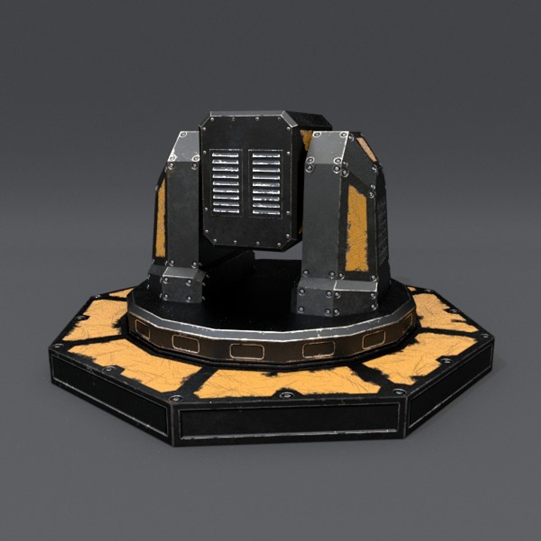 Maya Scifi Turret