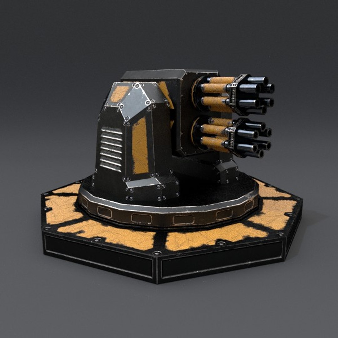Maya Scifi Turret