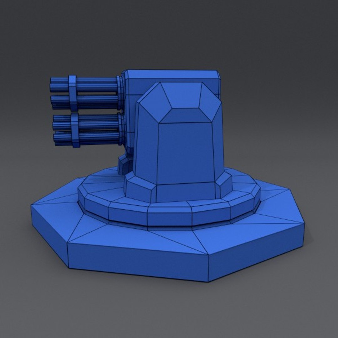 Maya Scifi Turret