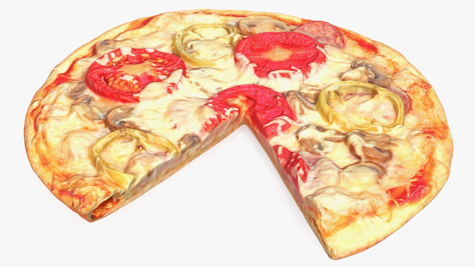 3D Model Pizza Slice - TurboSquid 1614994