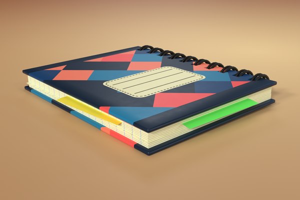 3D Notebook model - TurboSquid 1791677