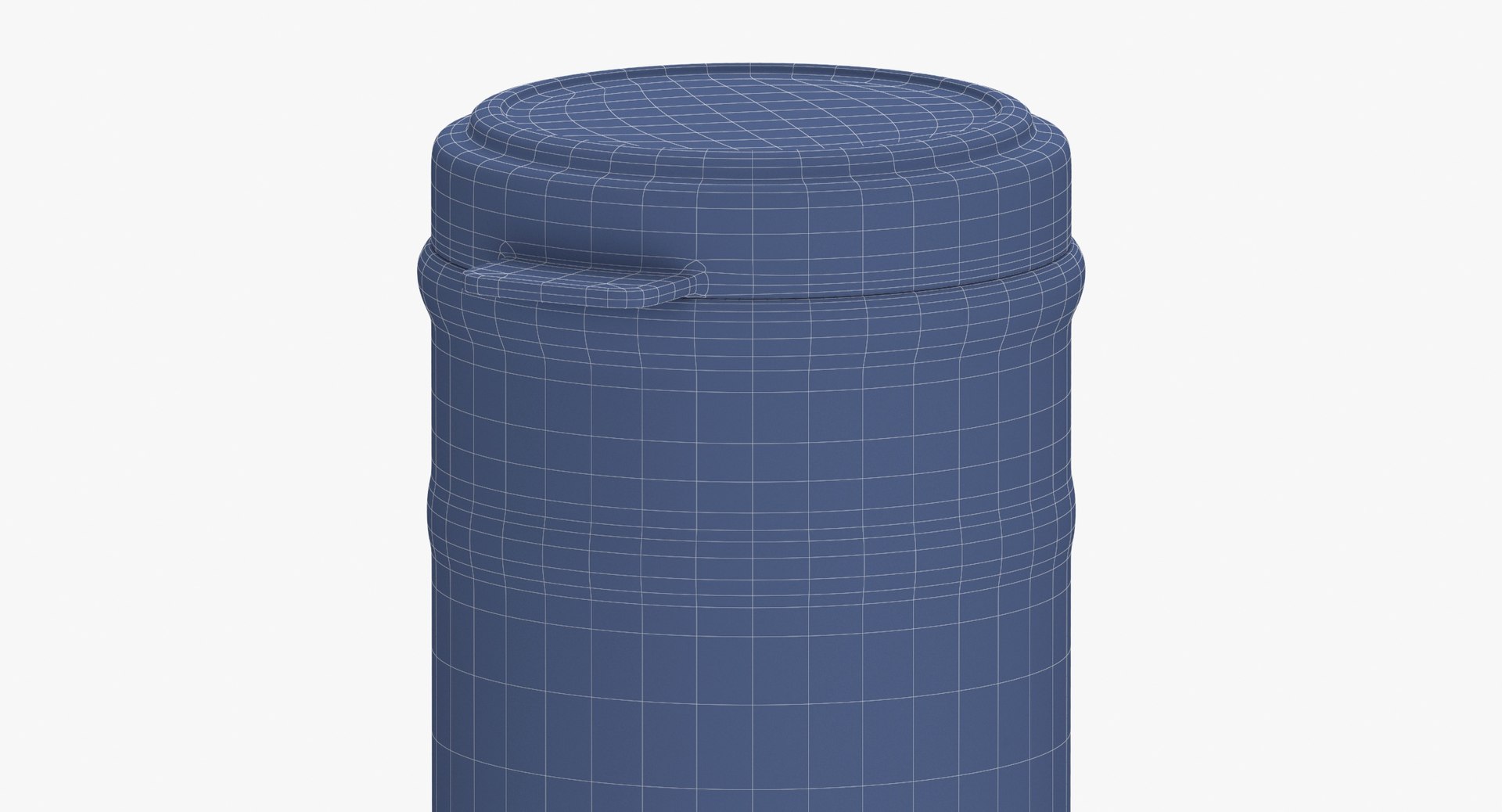 3D Model Pill Pod Hinge Top Vial 4oz Full - TurboSquid 2049115