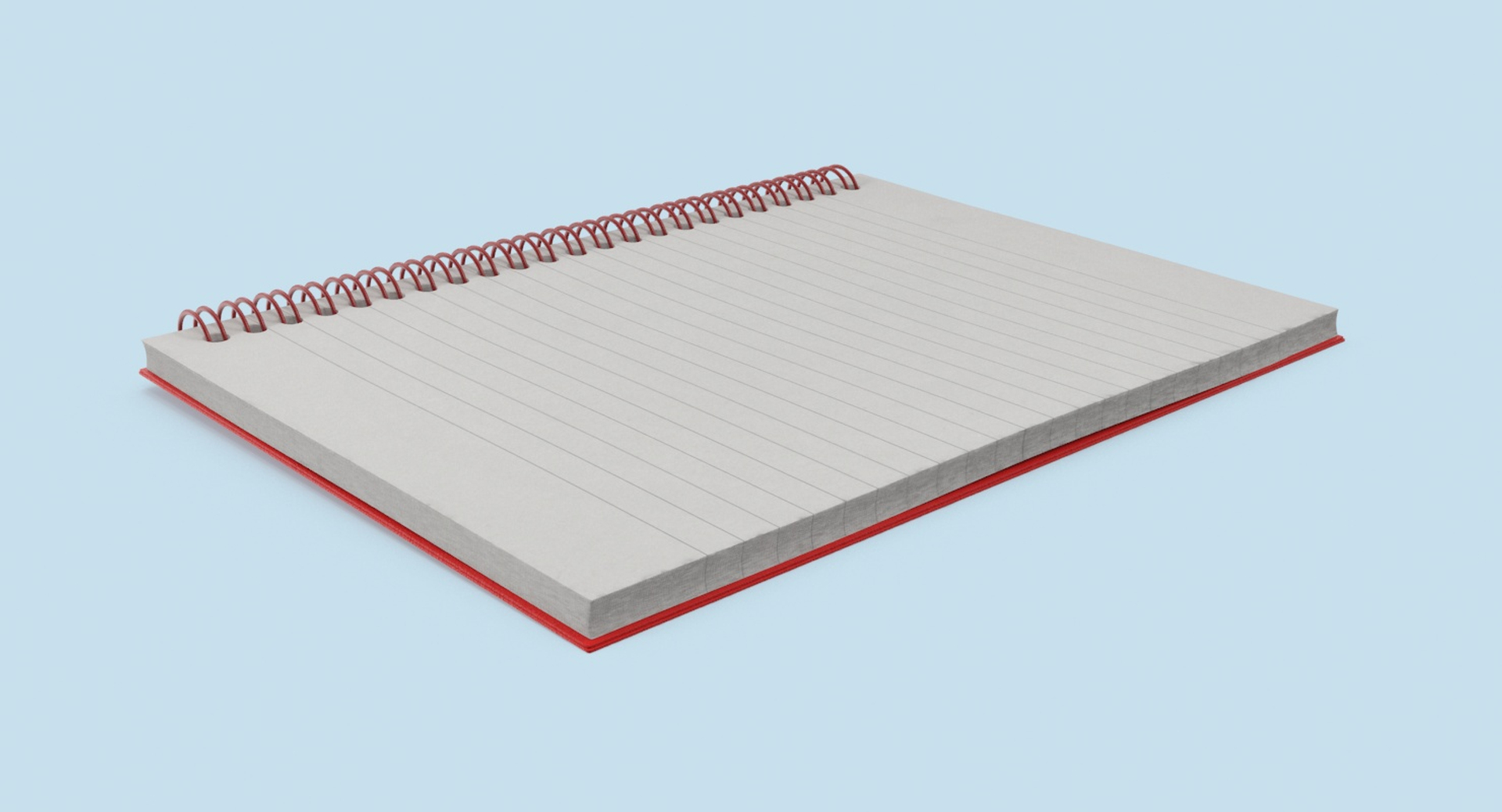 3d Wire Notebook Model