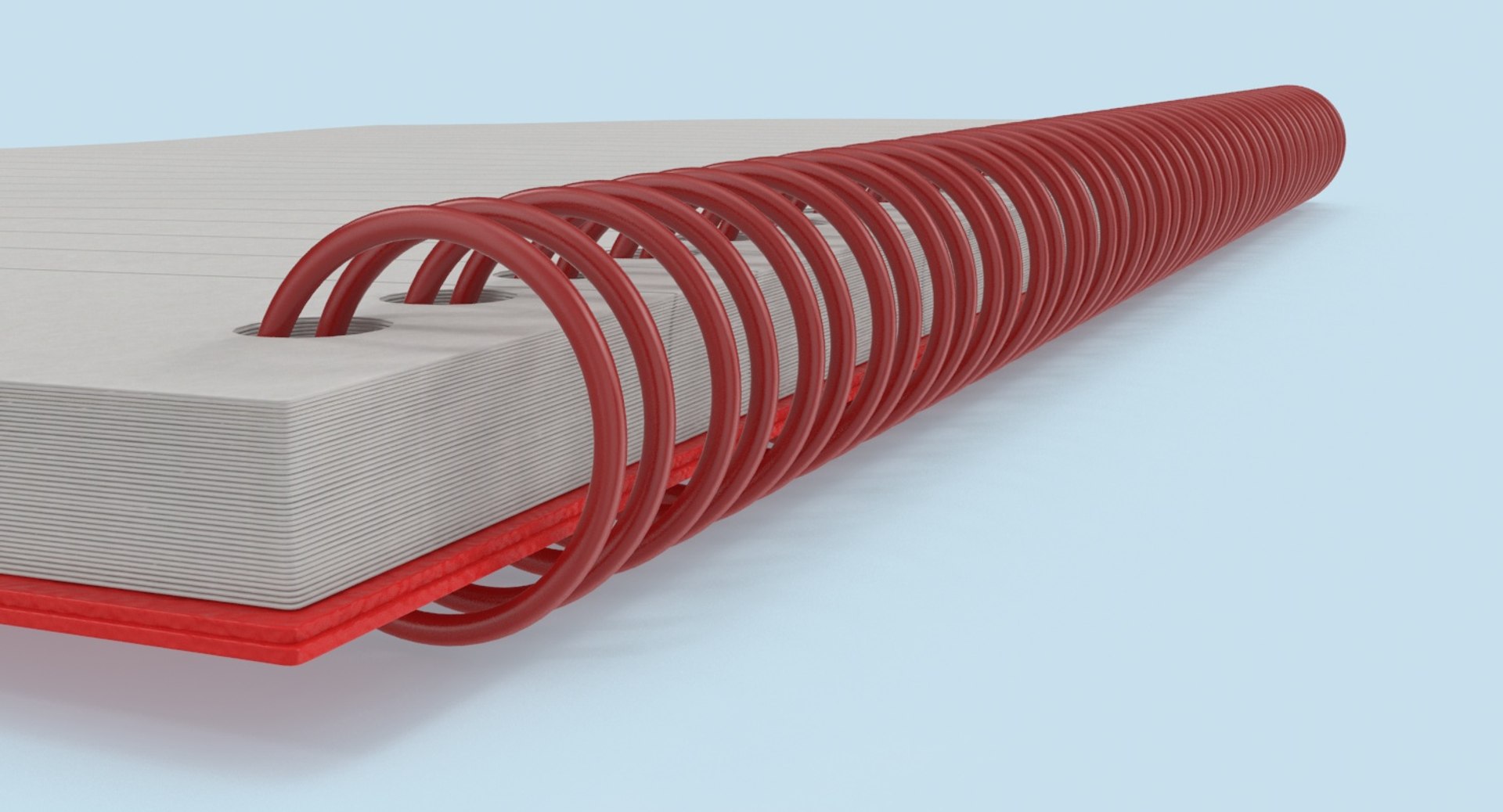 3d Wire Notebook Model