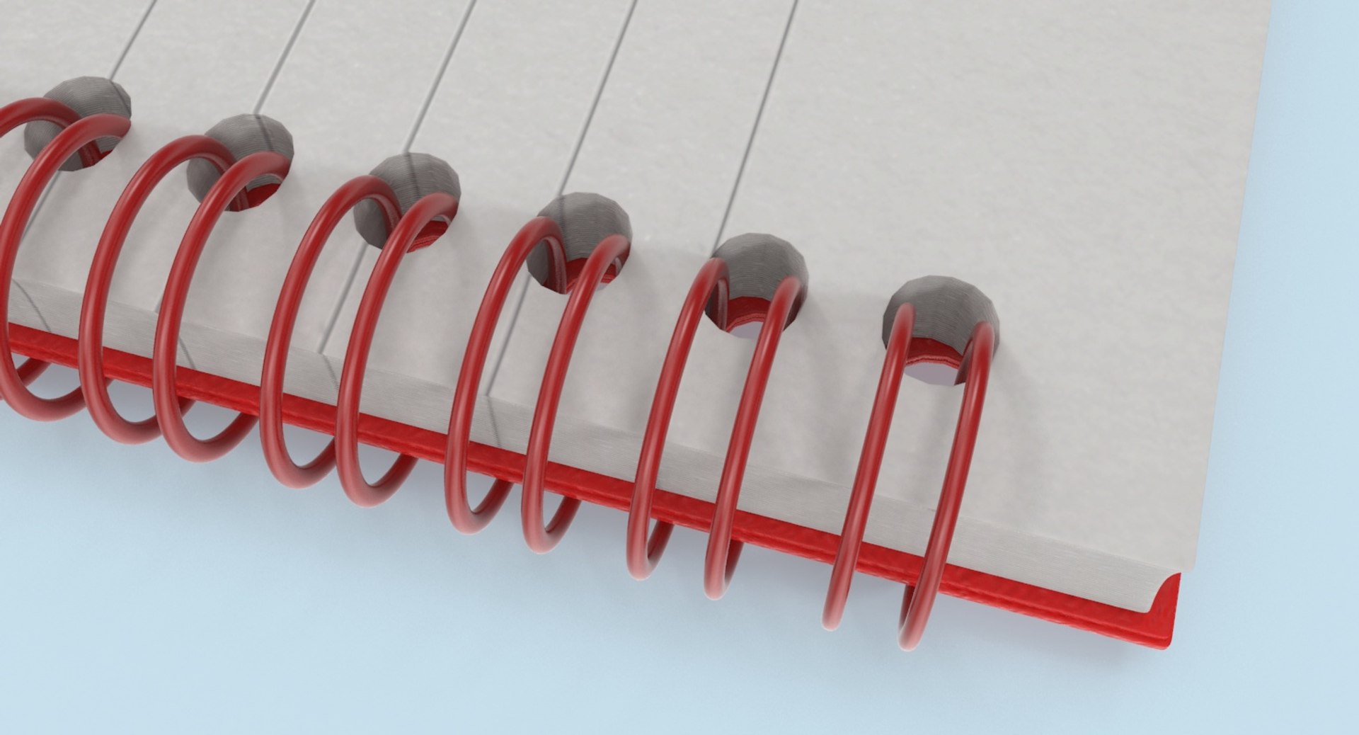 3d Wire Notebook Model