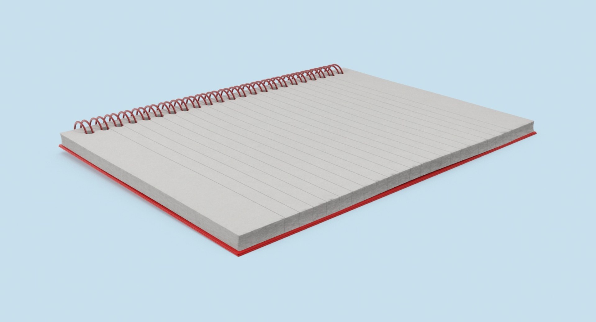 3d Wire Notebook Model