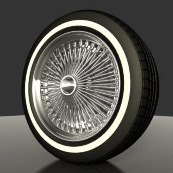 3d wire wheels model