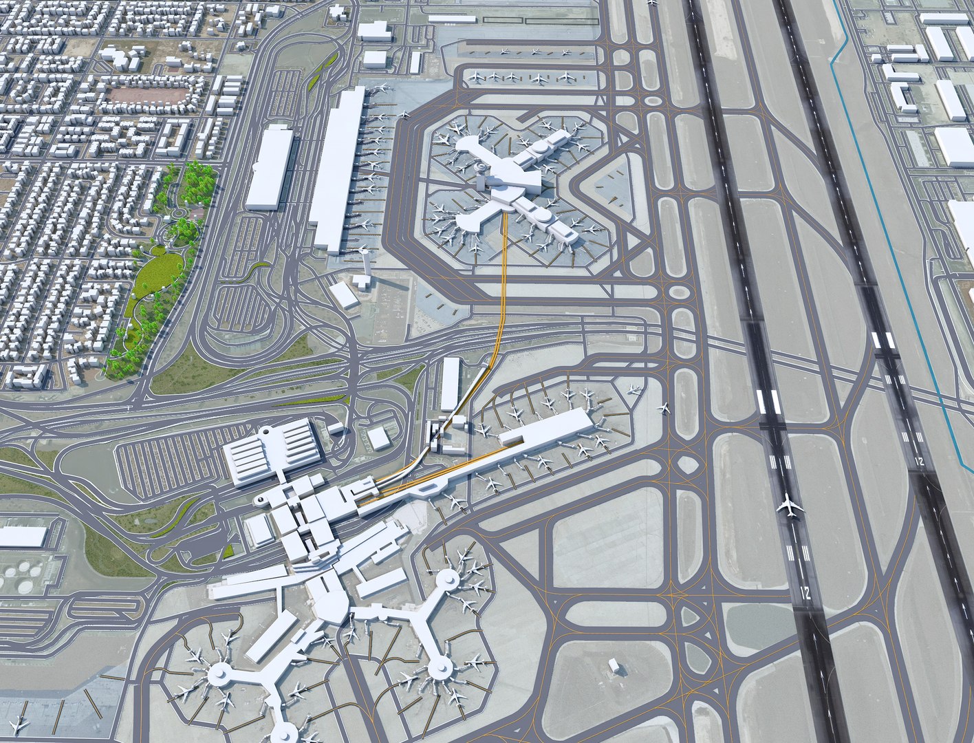 Las Vegas McCarran Airport Model - TurboSquid 2013551