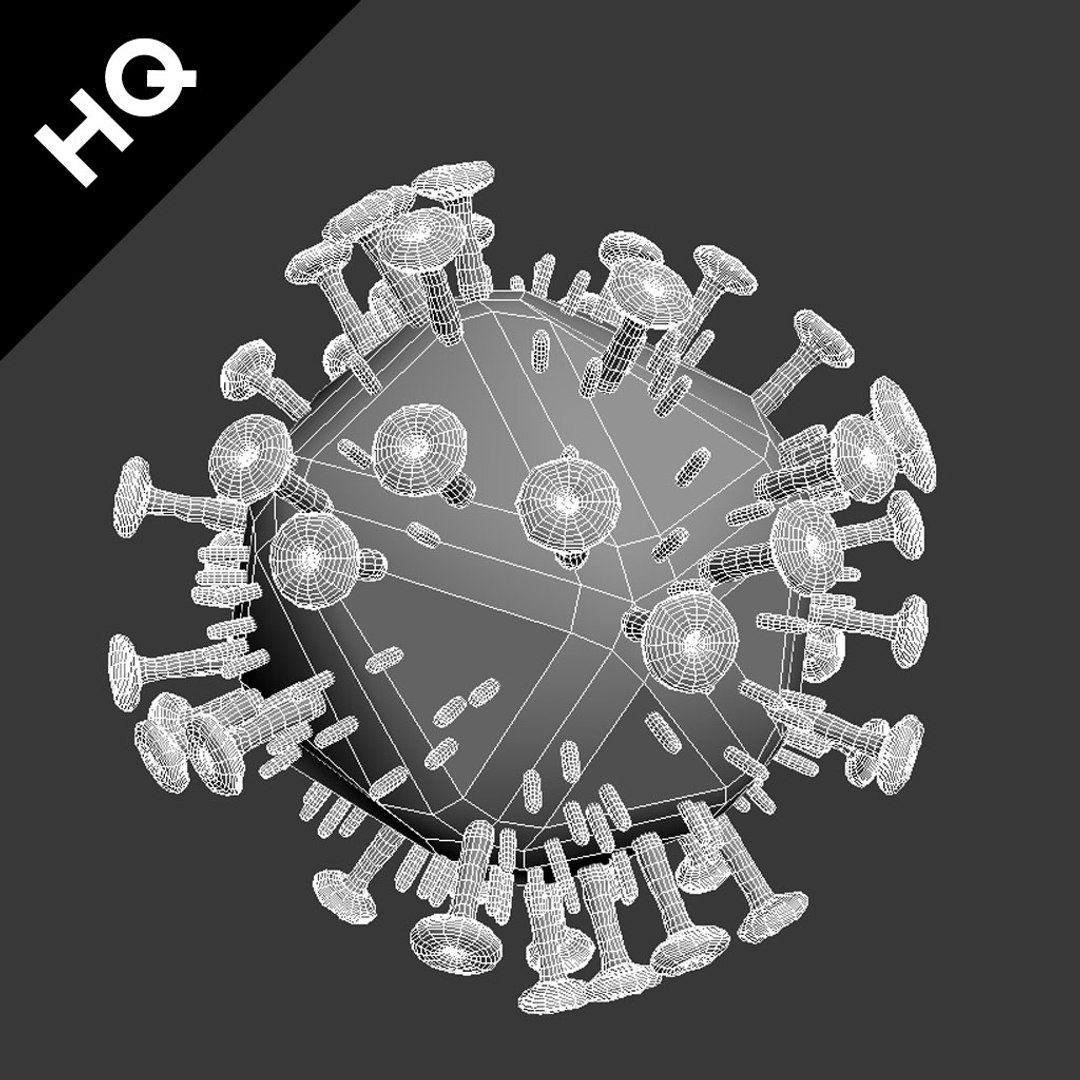 3d Obj Hiv Virus