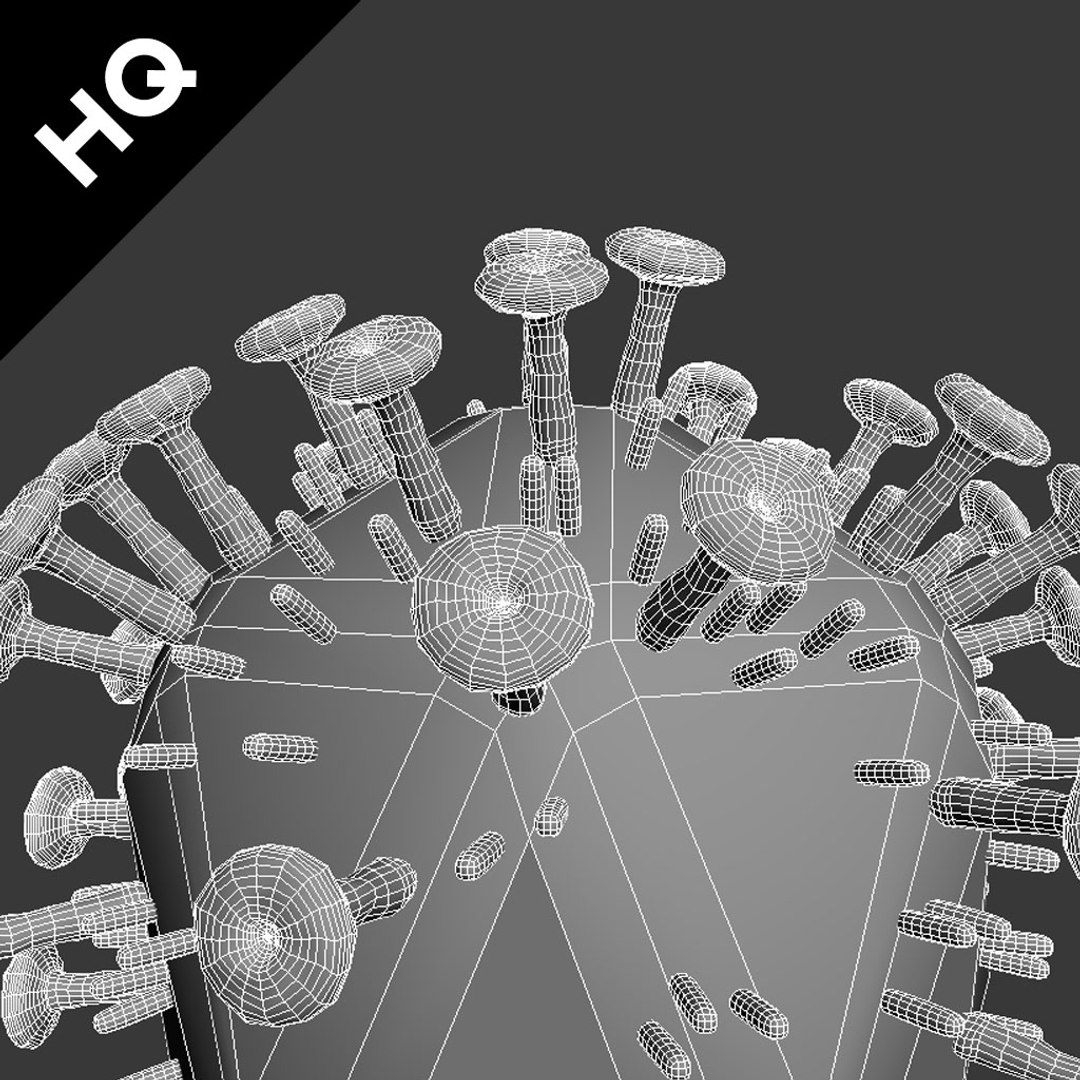 3d Obj Hiv Virus