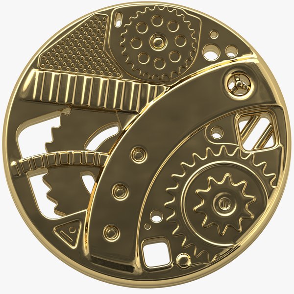 steampunk button 3d 3ds