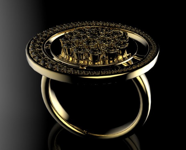 gold ring 3d max