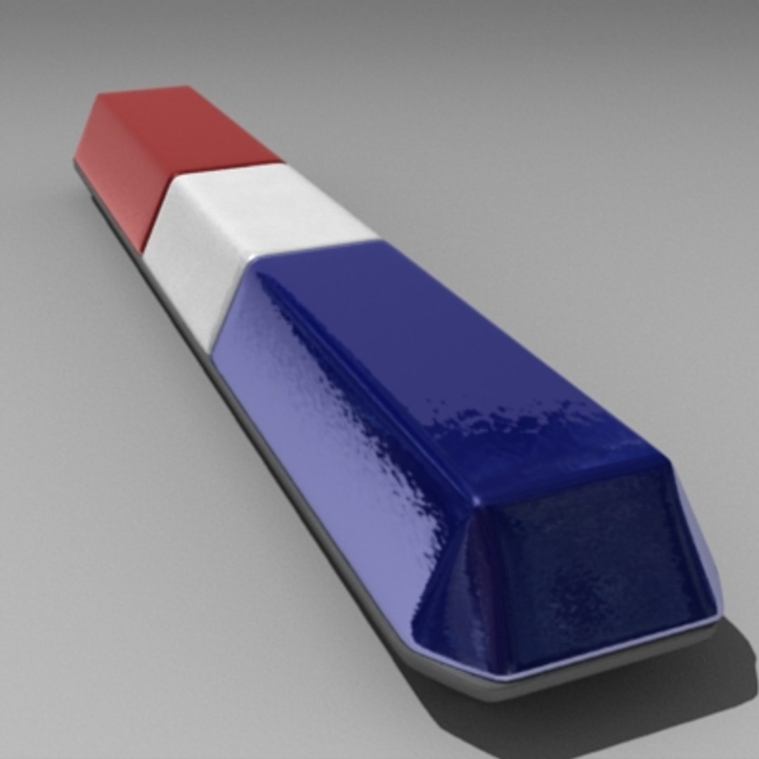 3d Model Police Warning Light