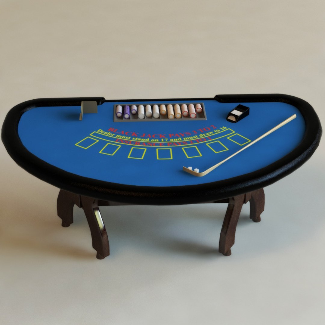 Casino Modelled Blackjack 3d Model