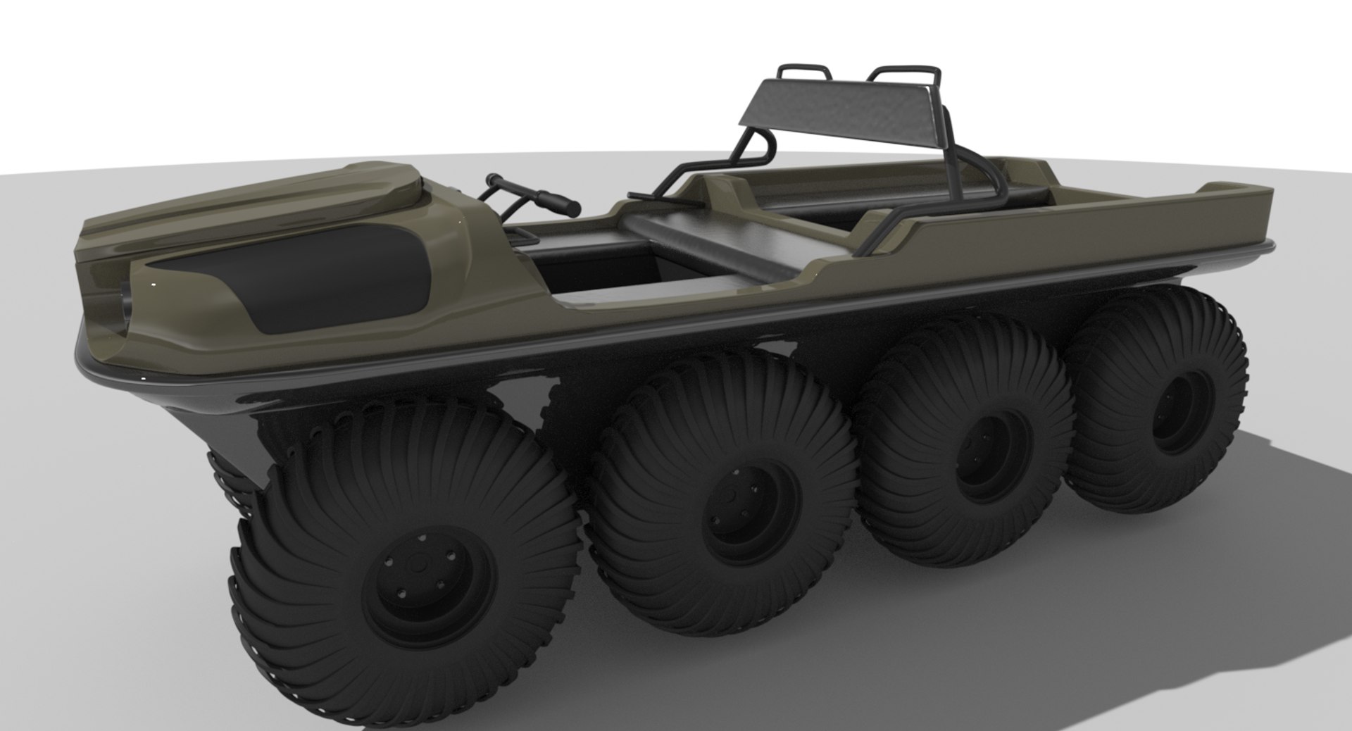 3d 8-wheel Amphibious Argo