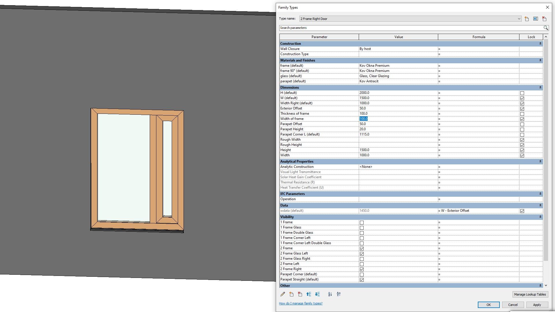 3D Model Window - Full Parametric Revit Family - TurboSquid 1764675