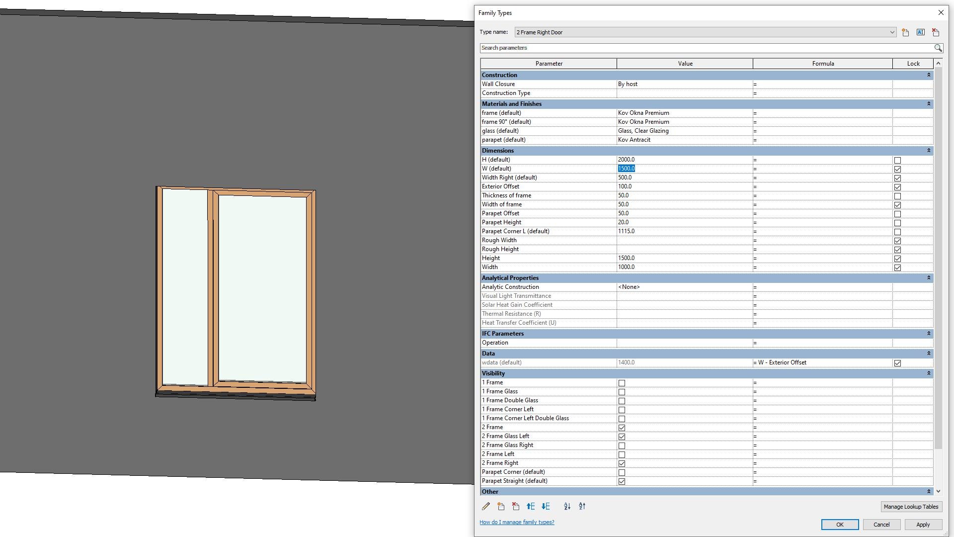 3D Model Window - Full Parametric Revit Family - TurboSquid 1764675