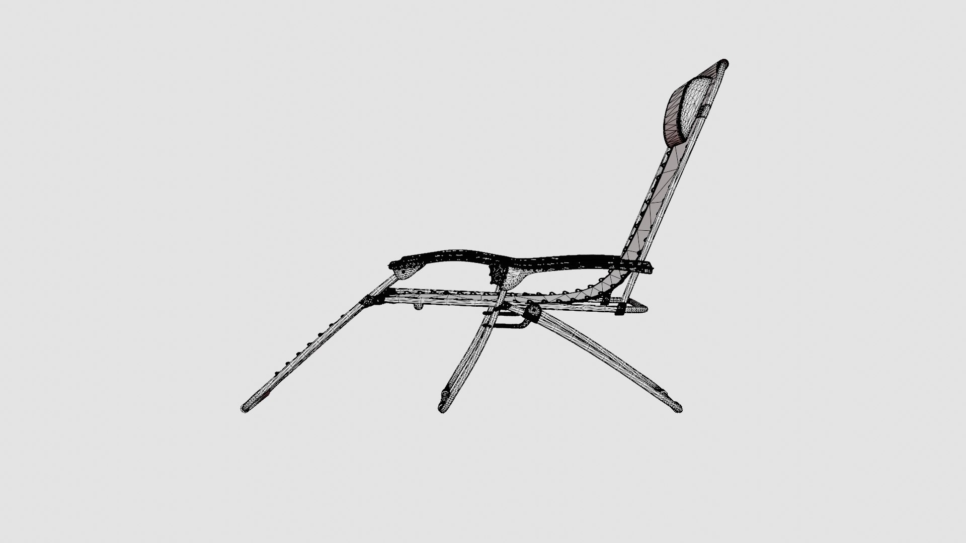 3D Baden Chair Blue Model - TurboSquid 2253523