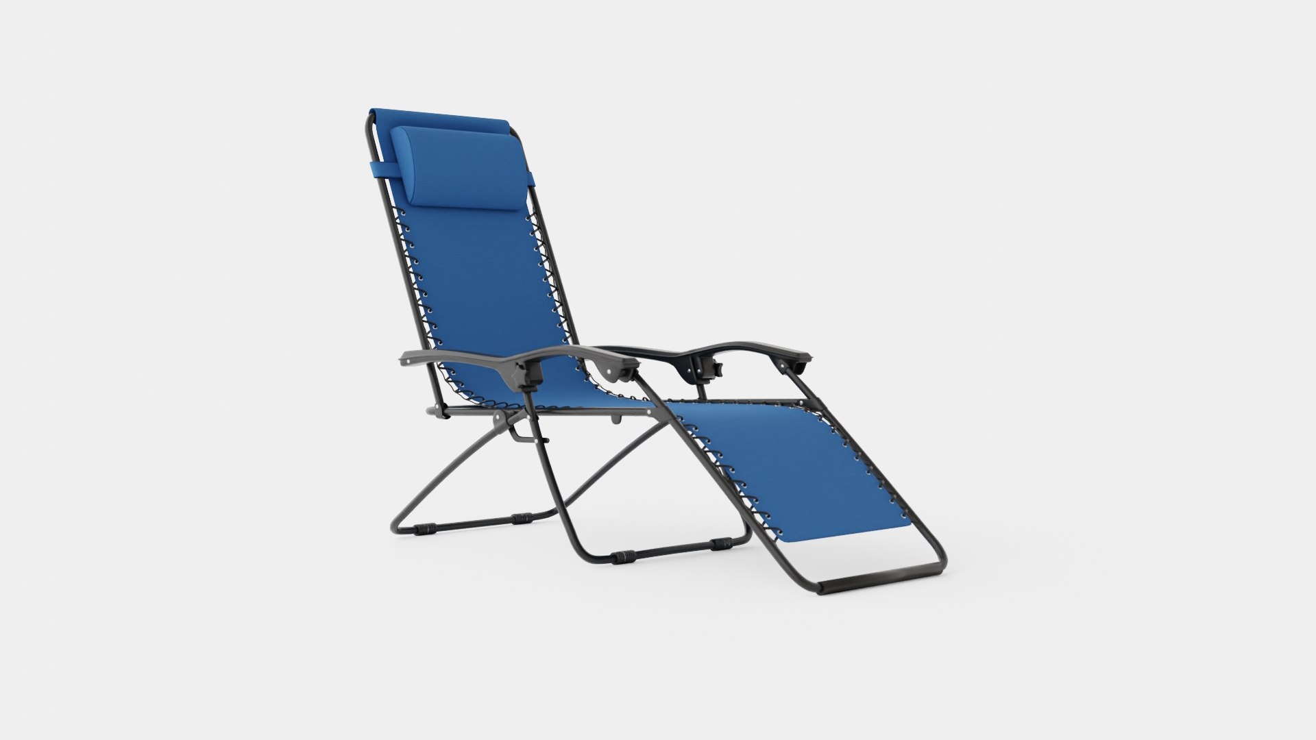3D Baden Chair Blue Model - TurboSquid 2253523