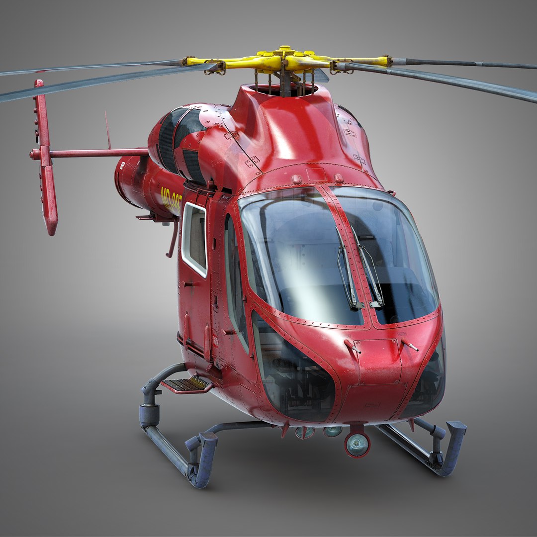 3d Md902 Helicopter