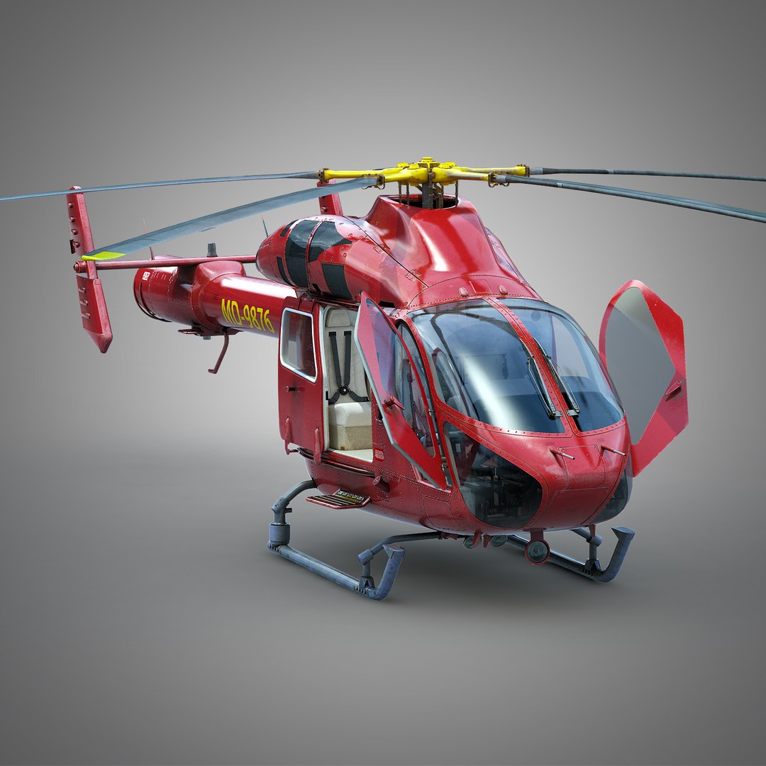 3d Md902 Helicopter