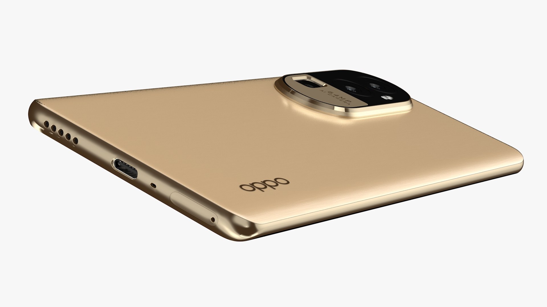 3D OPPO Reno 10 Brilliant Gold - TurboSquid 2075991