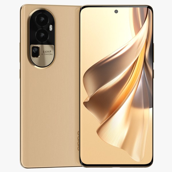 modelo 3d OPPO Reno 10 Brilliant Gold - TurboSquid 2075991