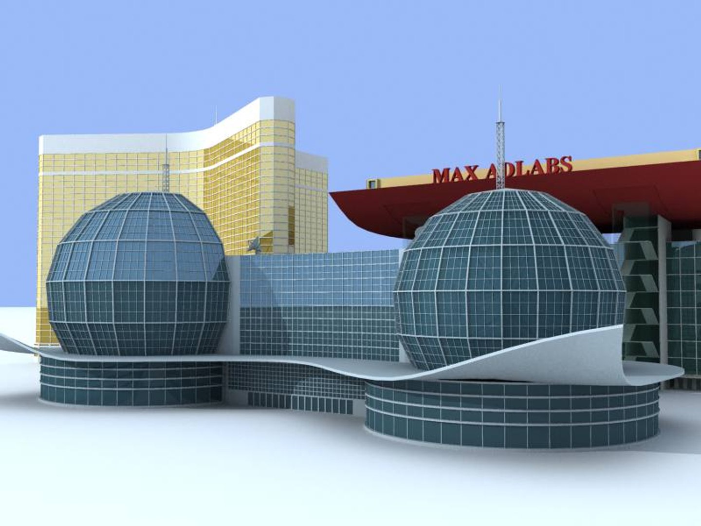 3 Modern Commercial Buildings Max