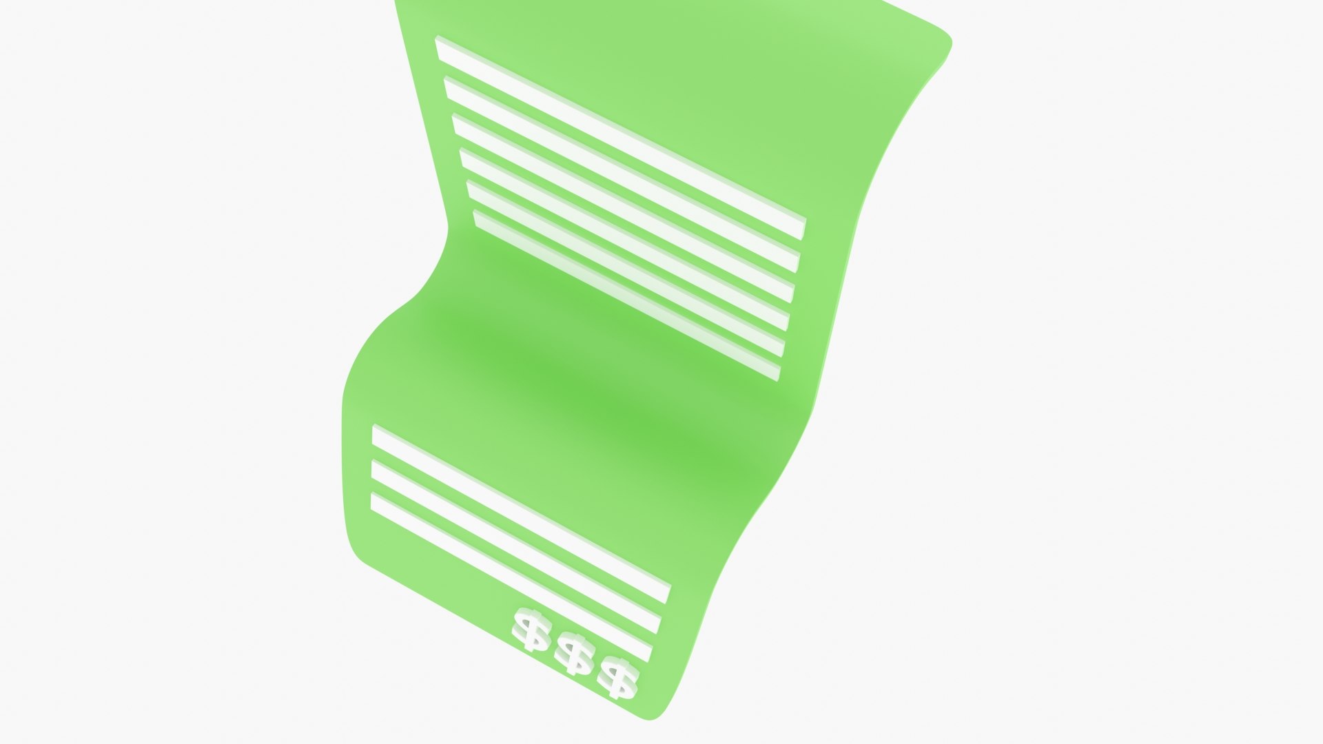 Invoice 3D Model - TurboSquid 1910185