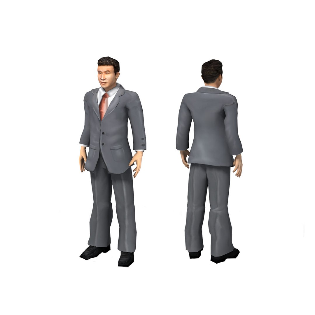 Office Man 3D Model - TurboSquid 1530407