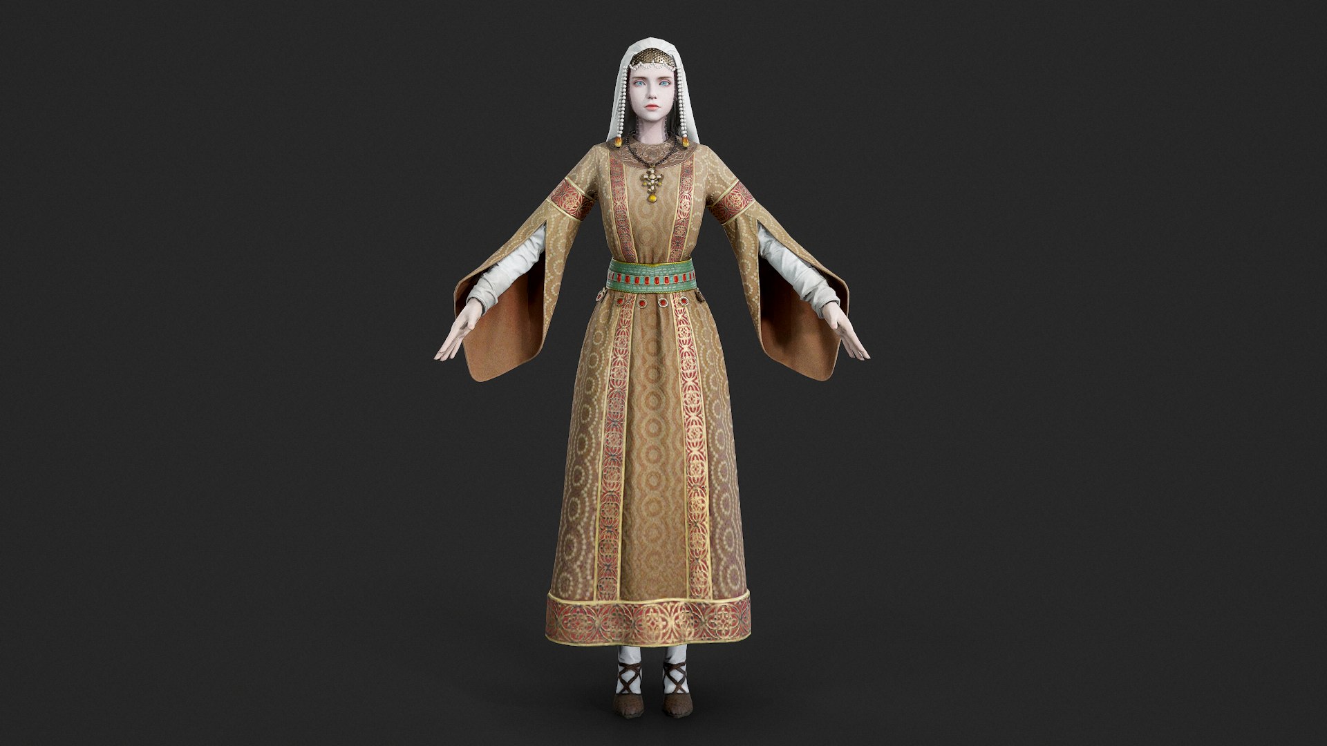 Princess Nun Royal Queen 3D Model - TurboSquid 2145686