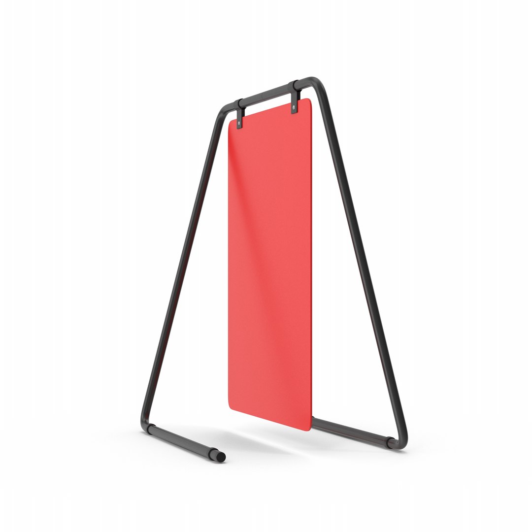 Folding Signboard Model - TurboSquid 2029135