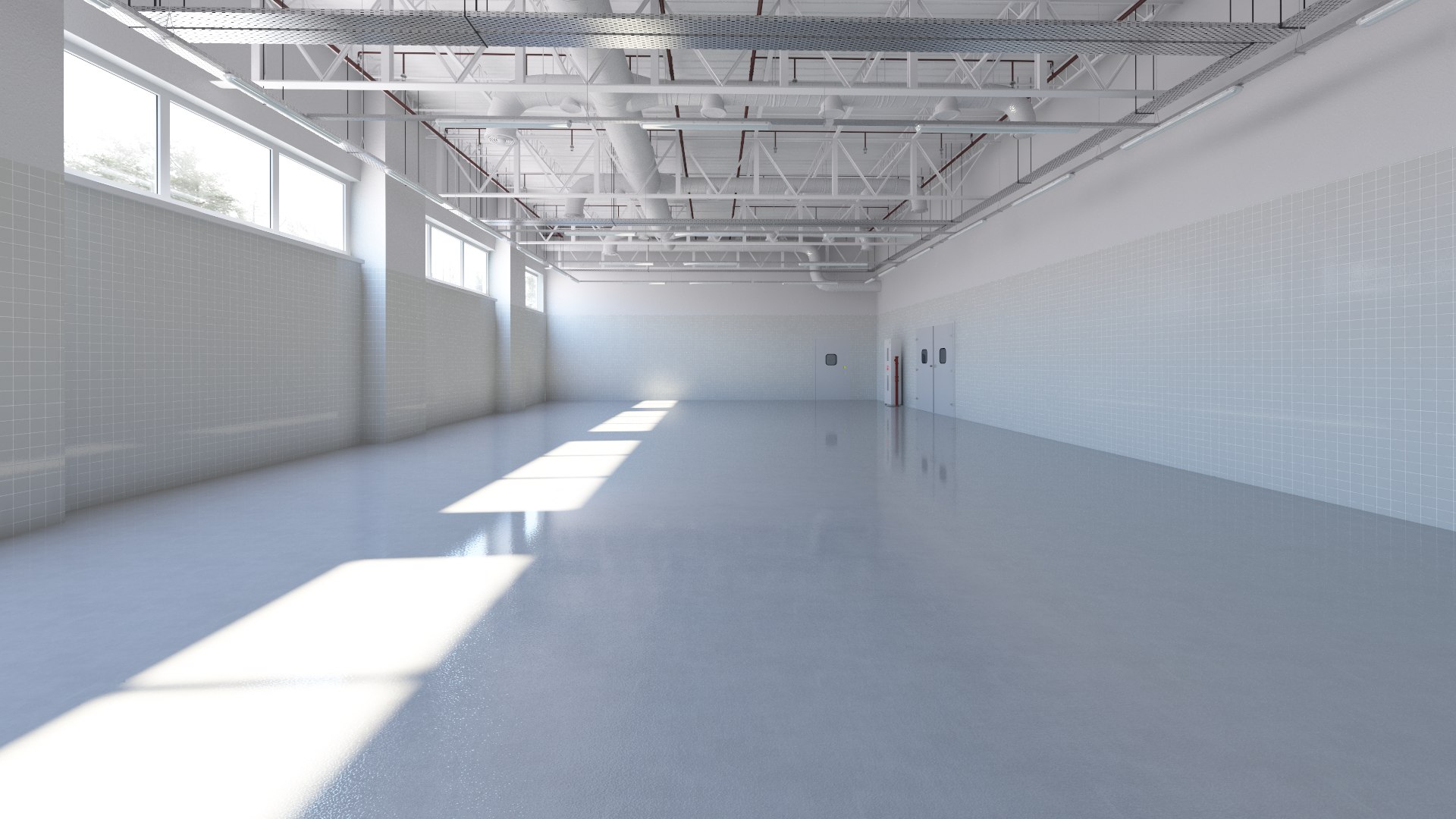 Empty Base Laboratory Interior 2 3D Model - TurboSquid 2012168