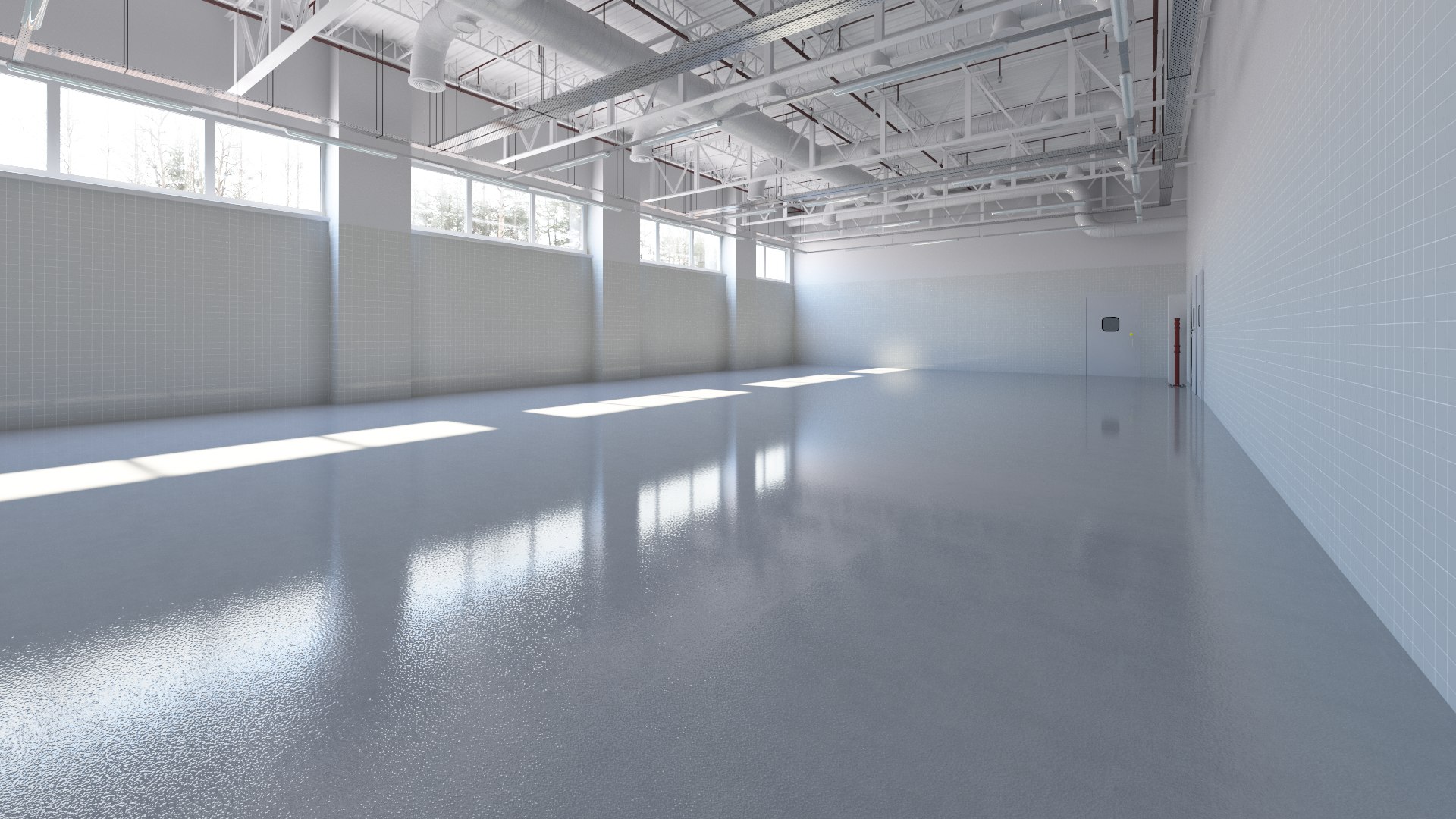 Empty Base Laboratory Interior 2 3D Model - TurboSquid 2012168