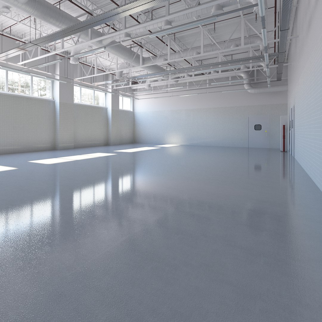 Empty Base Laboratory Interior 2 3D Model - TurboSquid 2012168