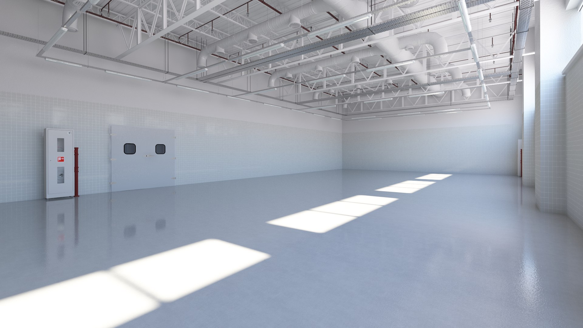 Empty Base Laboratory Interior 2 3D Model - TurboSquid 2012168