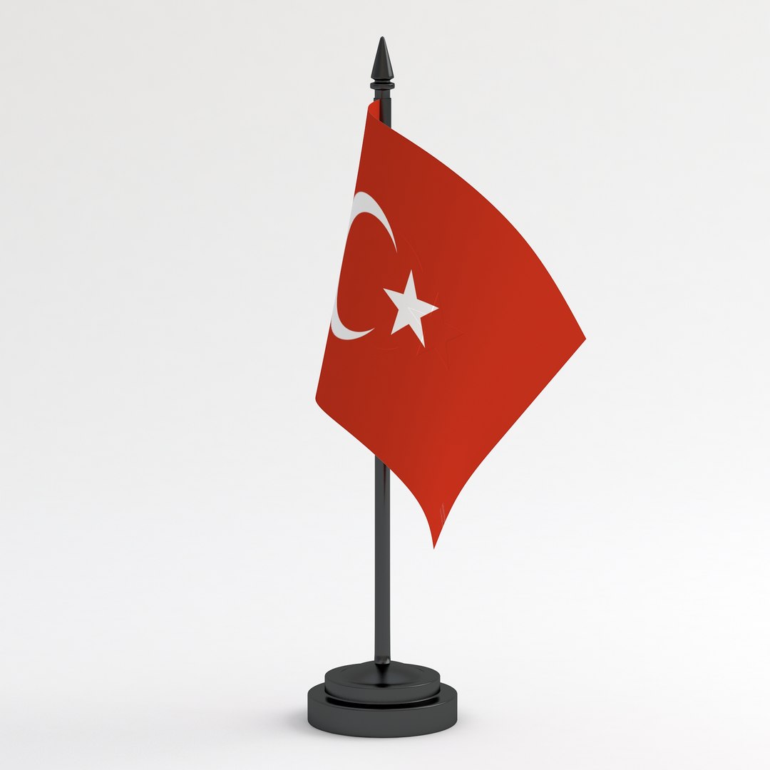 3D Table Flag Turkey - TurboSquid 2407899
