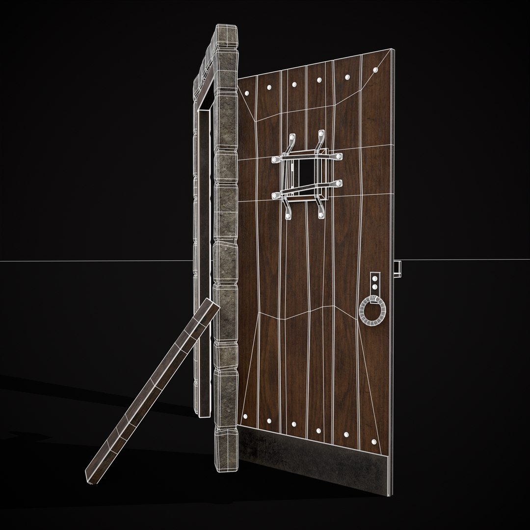 3D Medieval Speak Easy Door model - TurboSquid 2059451