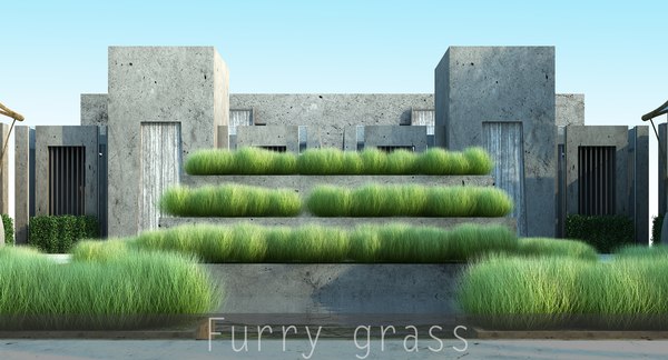 3d grass furry