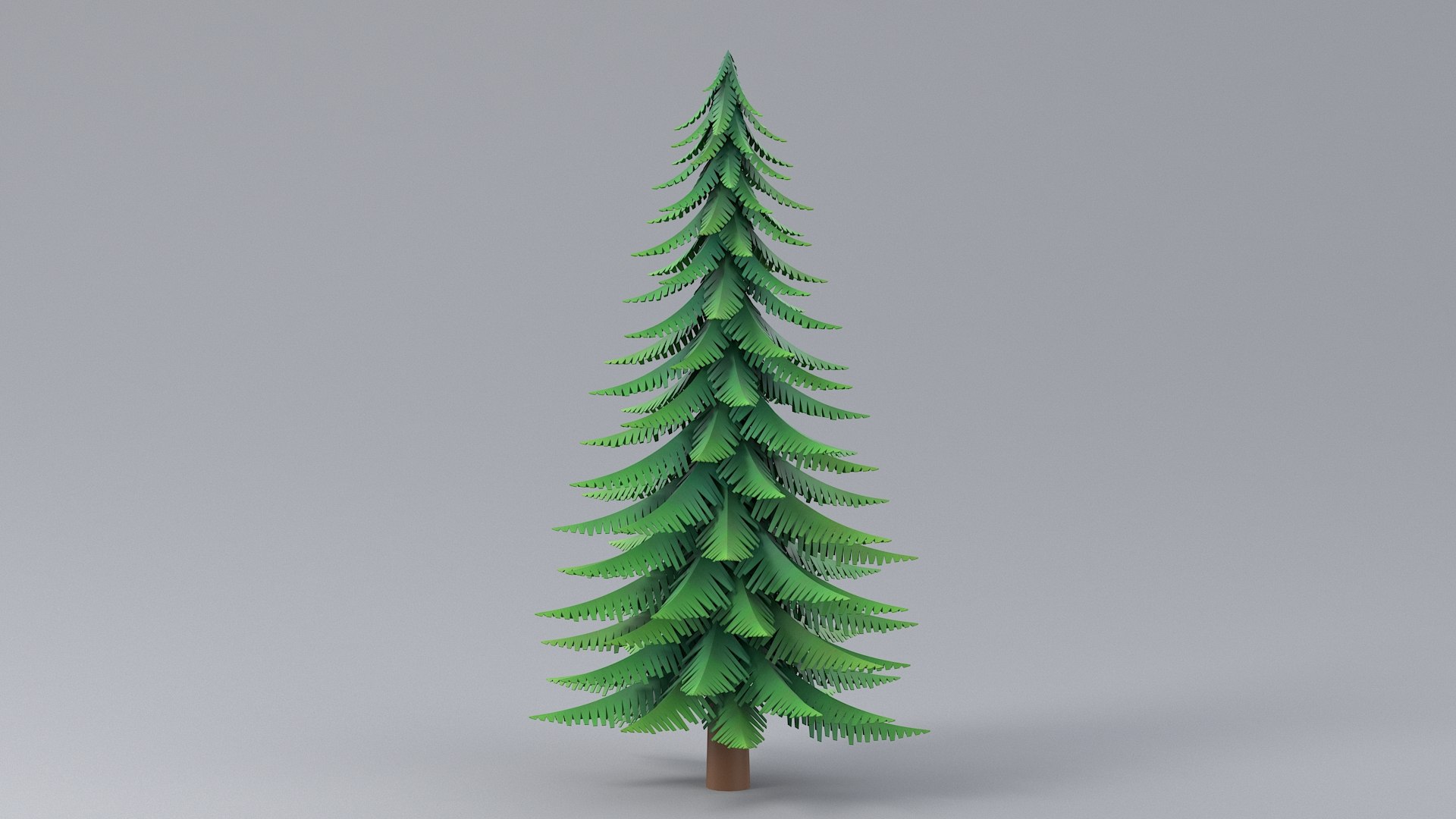 3D Model Cartoon Fir Tree Pack - TurboSquid 1909117